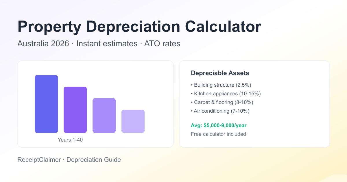 Property Depreciation Calculator & ATO Life Guide | ReceiptClaimer